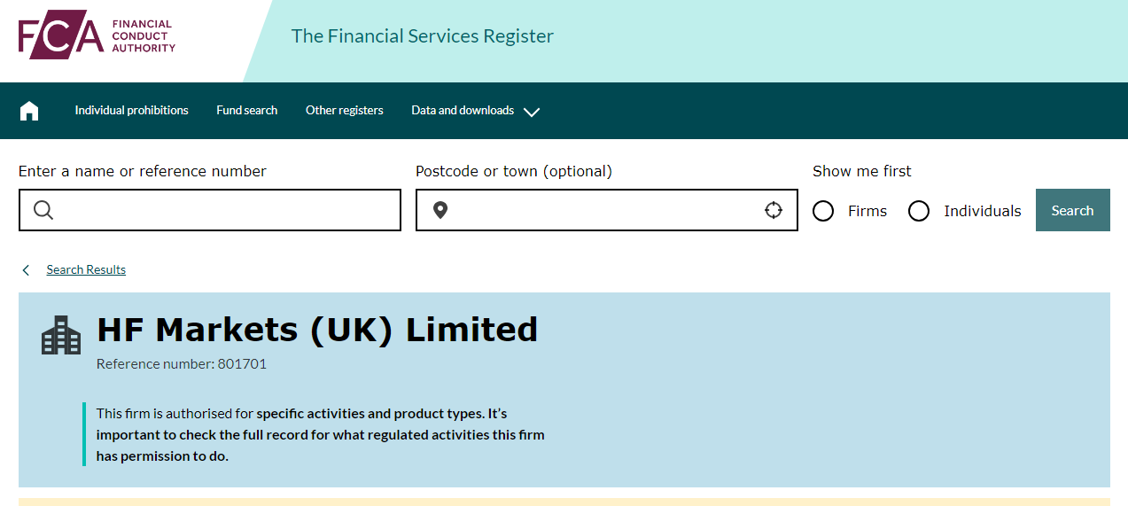 HFM is in the UK where they have obtained an operational license from the Financial Conduct ...